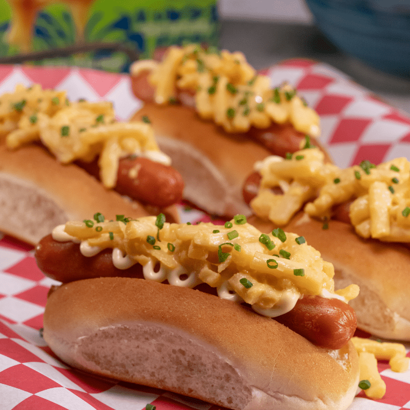 Mini Hot Dogs with Mac 'n Cheese – Natural Heaven