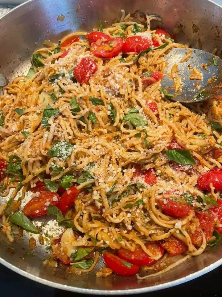 Heart of Palm Angel Hair with Tomato and Basil Sauce – Natural Heaven